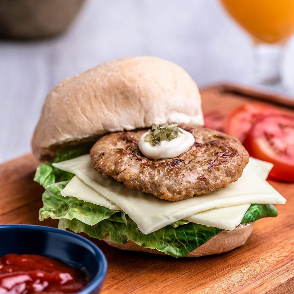 Low Fat Chicken Burger Patties - FitFood Manila
