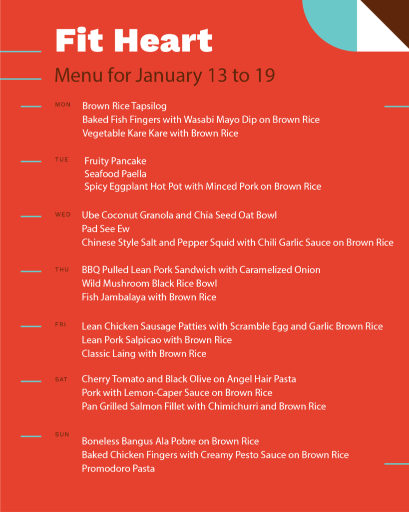 Weekly Menu - FitFood Manila